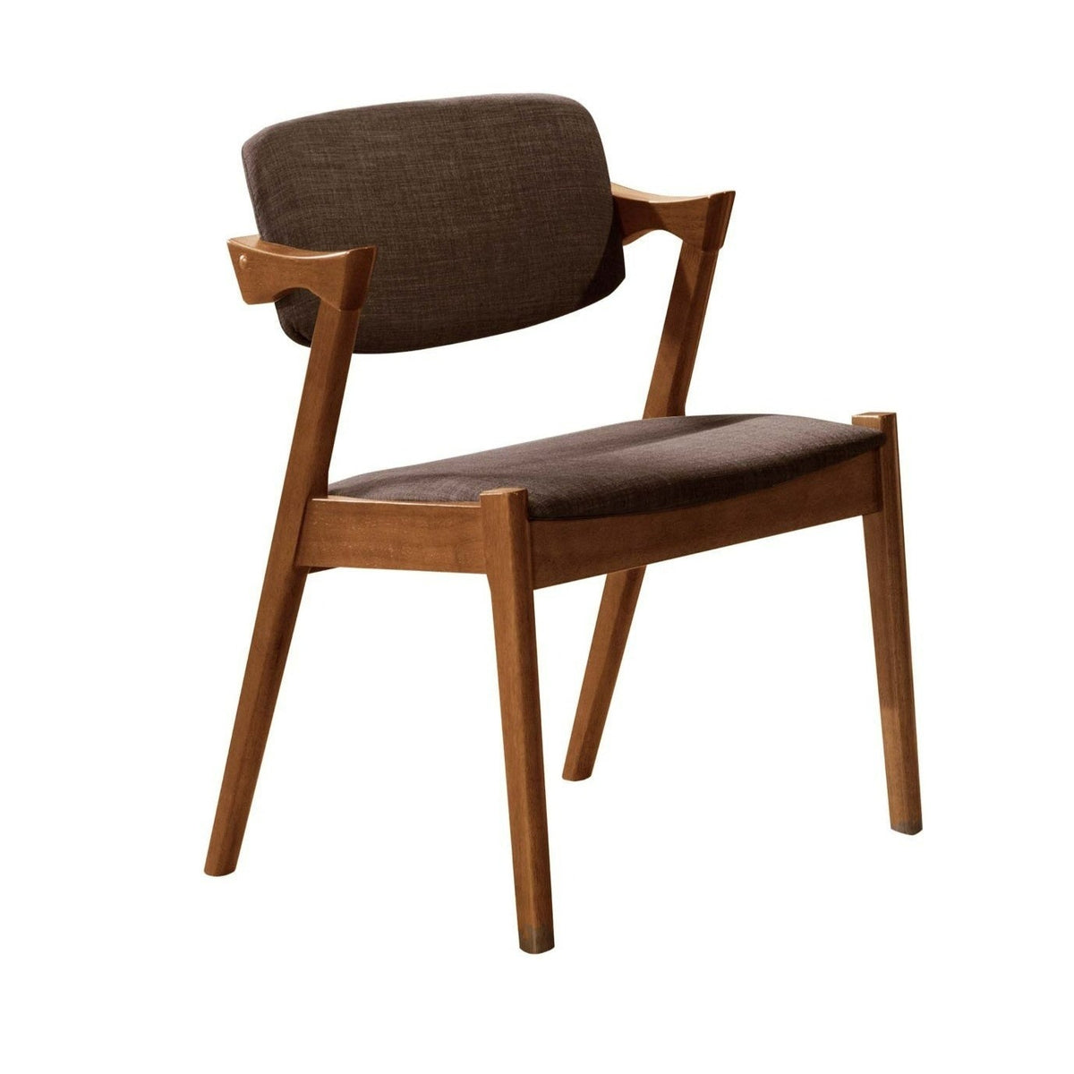 Leon Benbow 淺胡桃咖啡布藝餐椅 — LaDyKimsa